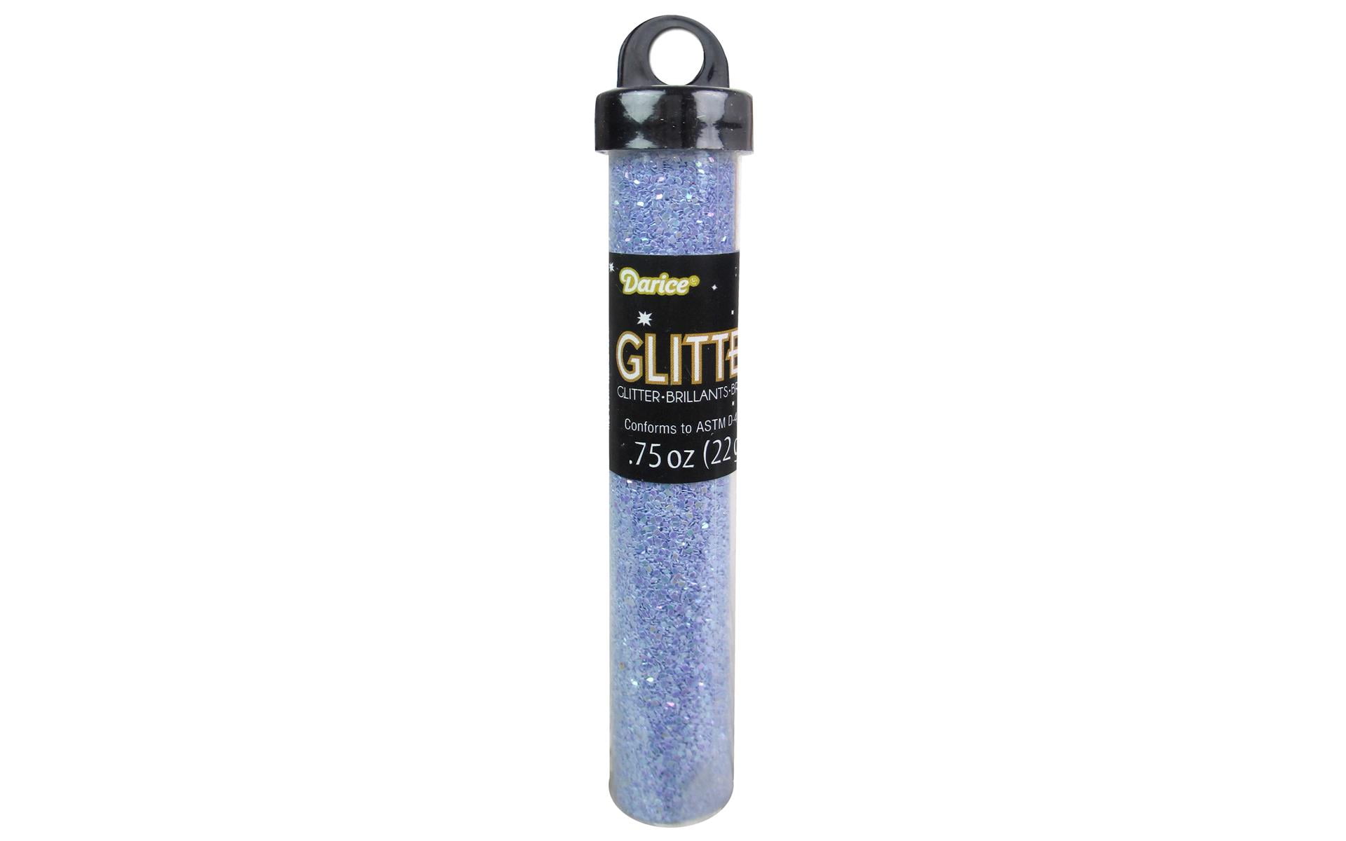 Darice Glitter Tube .75oz Clear Blue AB - Walmart.com