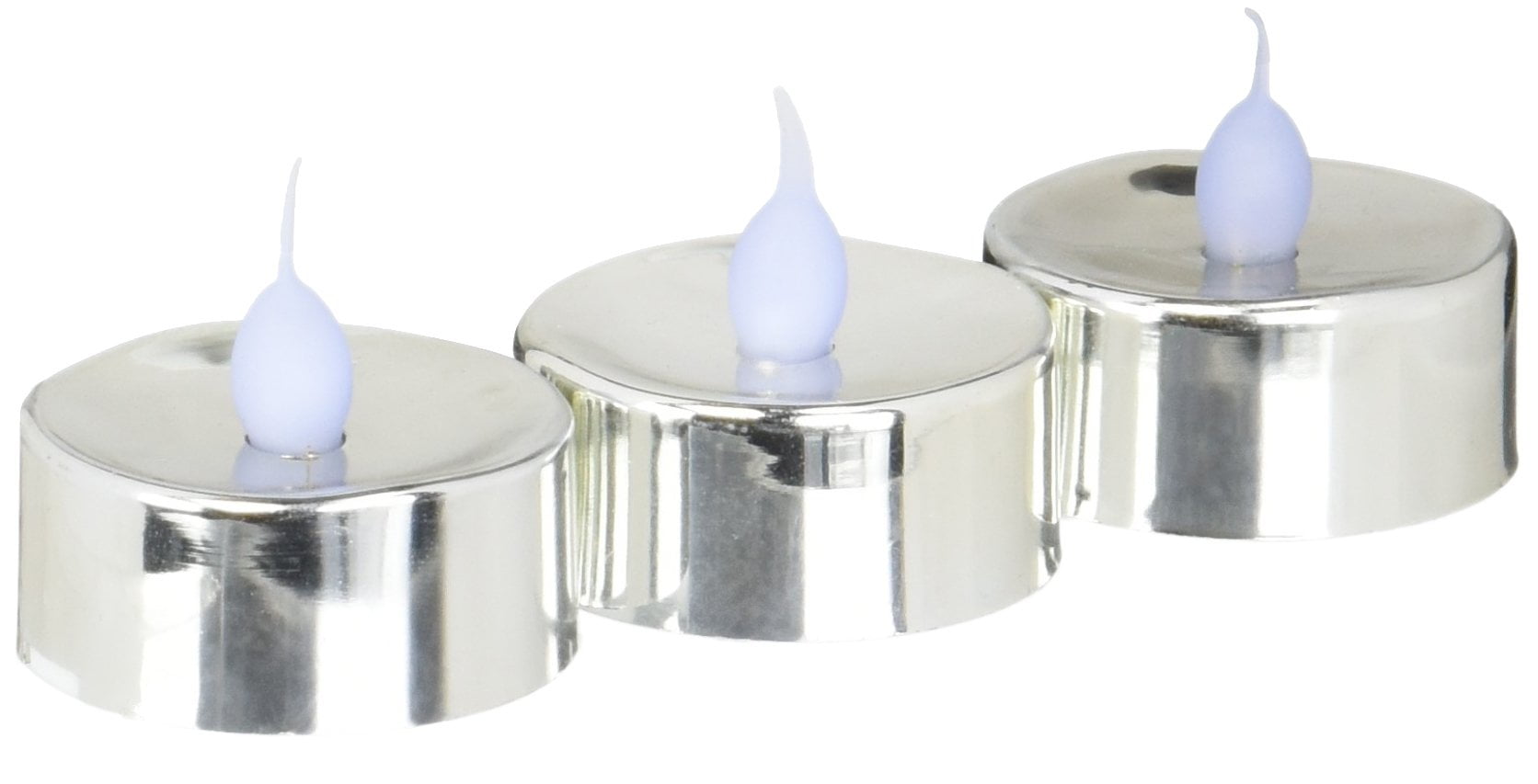 Darice 3 Piece LED Tea Lights, Silver - Walmart.com