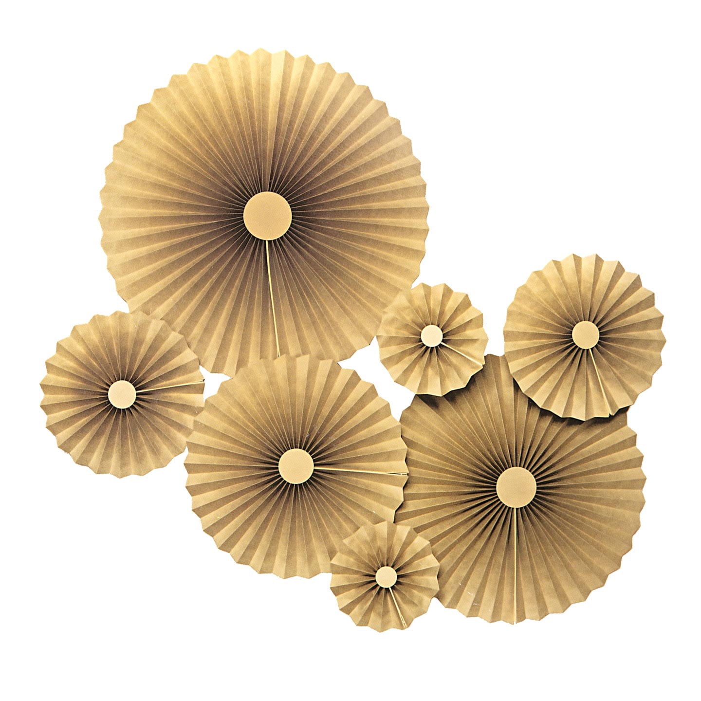 Darice Metallic Gold Paper Rosettes Kit, Assorted Sizes, 7pcs - Walmart.com