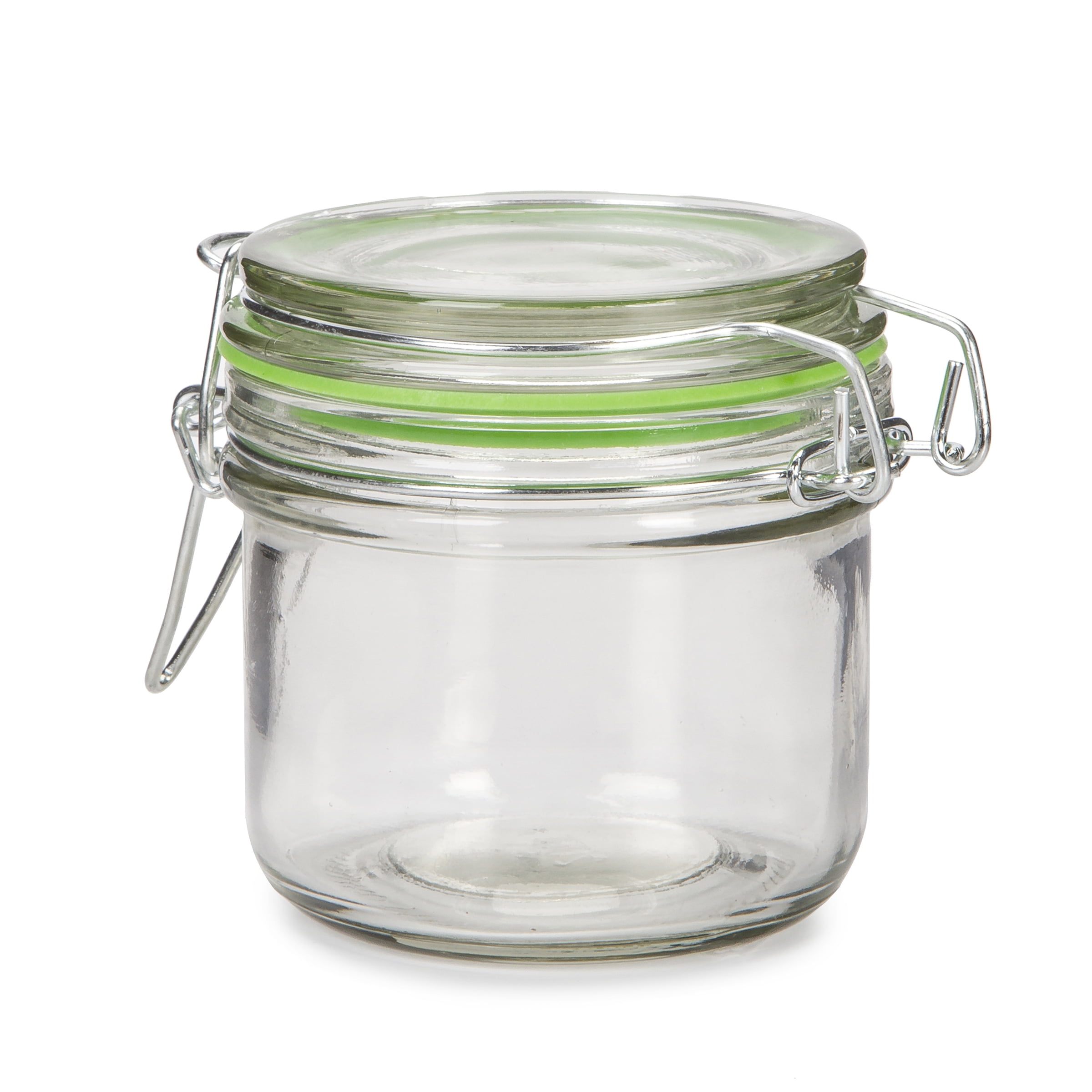 Darice Mini Glass Jar with Small Storage: Clear, Locking Hinge Lid, 3x3 ...