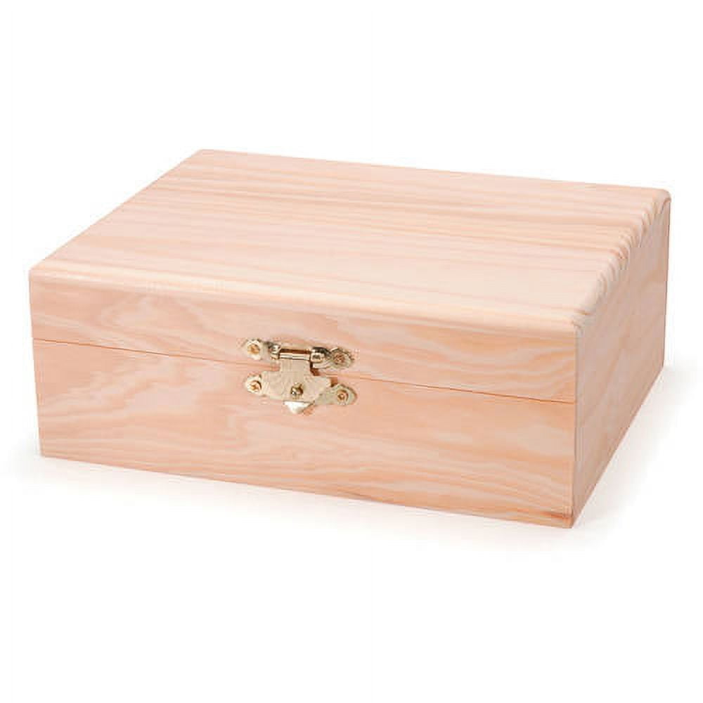 Darice Natural Rectangle Wood Box, 7-1/8-Inch - Walmart.com