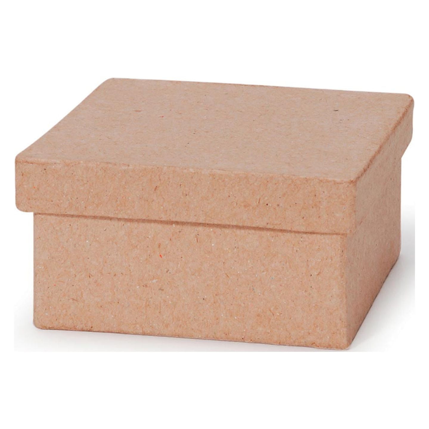 Darice Natural Unfinished Square Paper Mache Box, 3 x 3 Inches ...