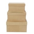 Darice Paper Mache Box Set, 8, 9, and 10 inches, 3 Pieces - Walmart.com