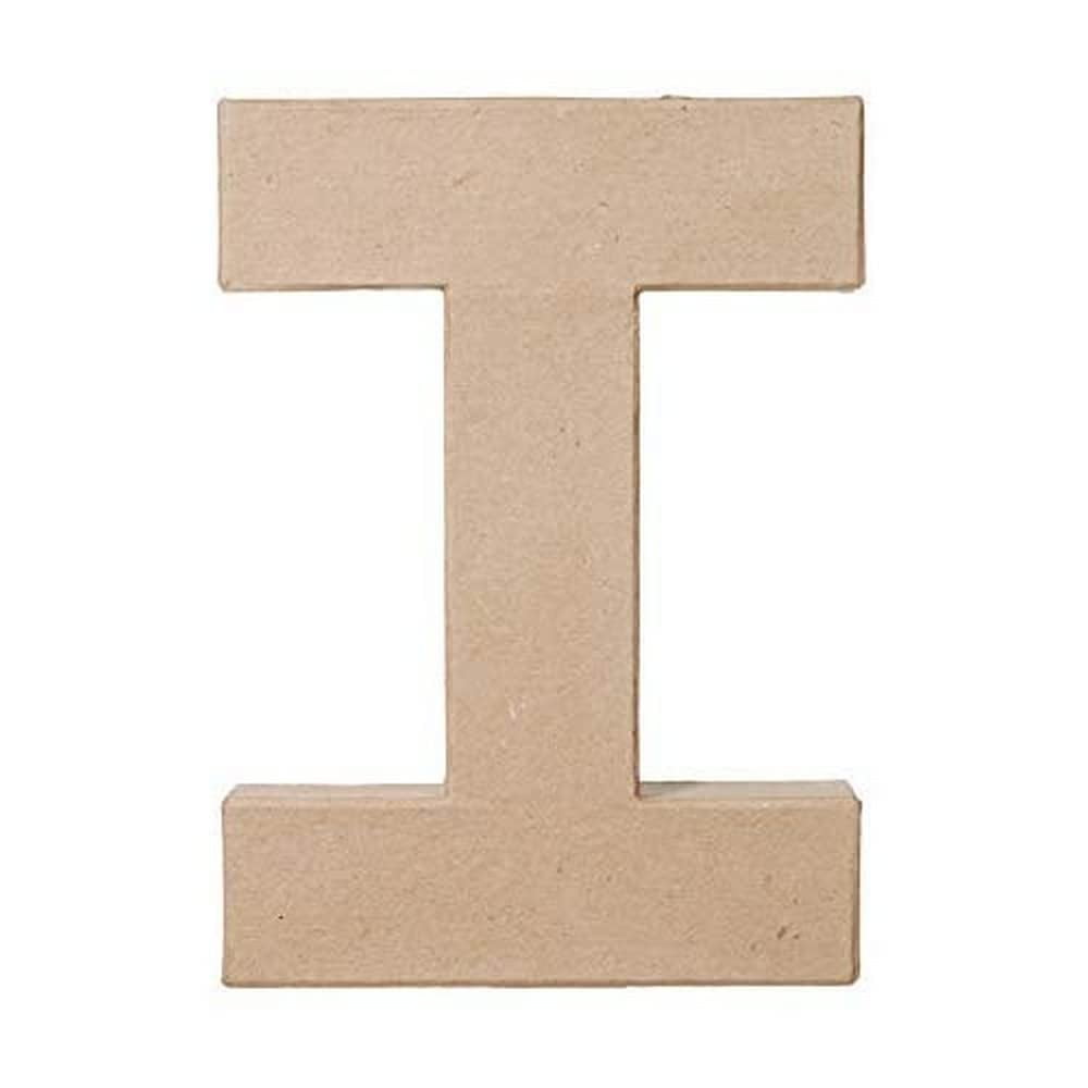 Darice Paper Mache Letter 8" X5-1/2-Letter I (2862-I) - Walmart.com