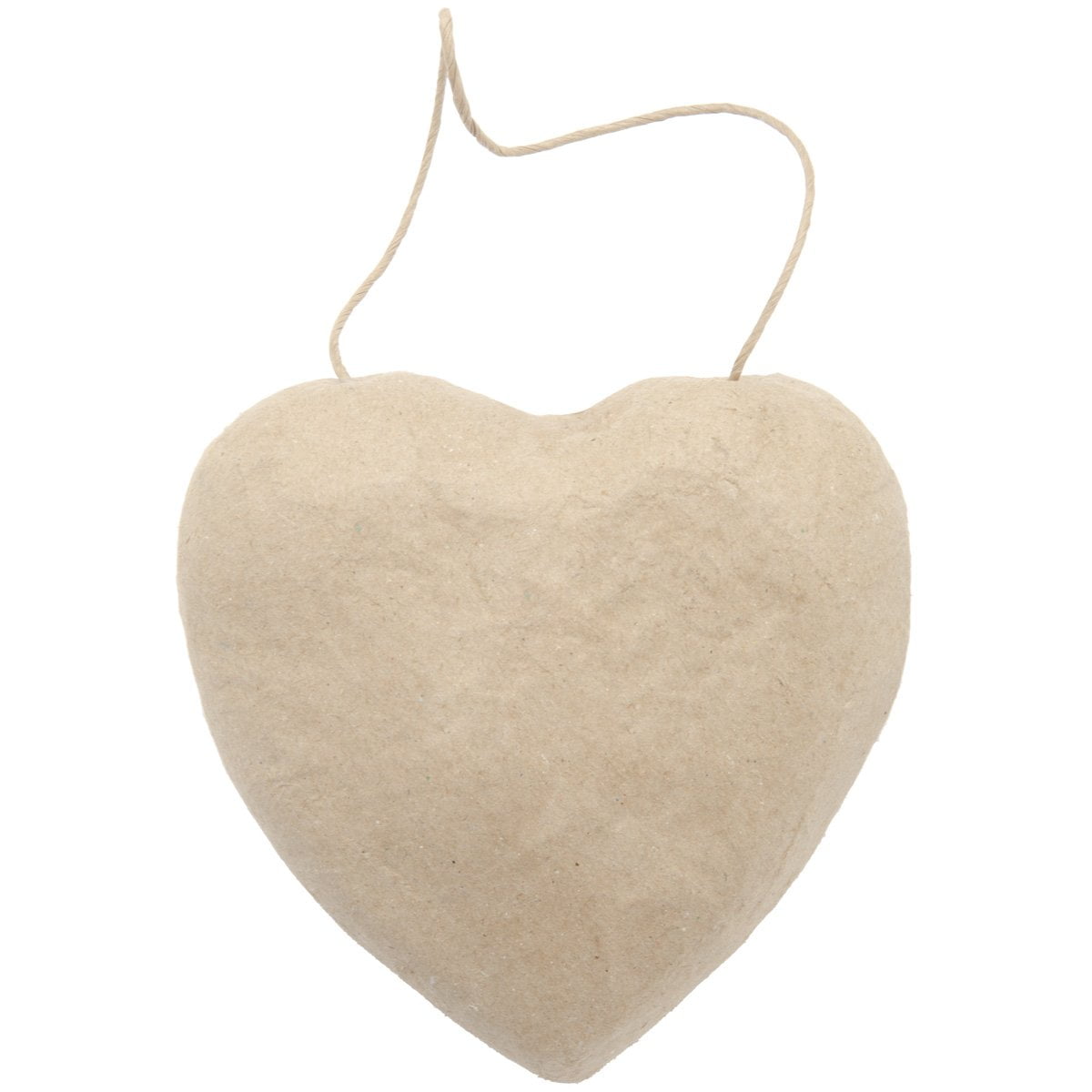 Darice Paper Mache Puffy Heart Ornament 5.5 Inches - Walmart.com