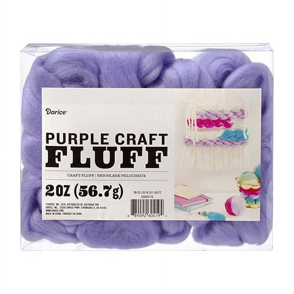 Darice Purple Craft Fluff/Violet 2oz. - Walmart.com