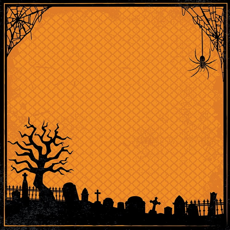 Darice Scrapbook Paper 3D Halloween Spider 12 X 12 Inches - Walmart.com