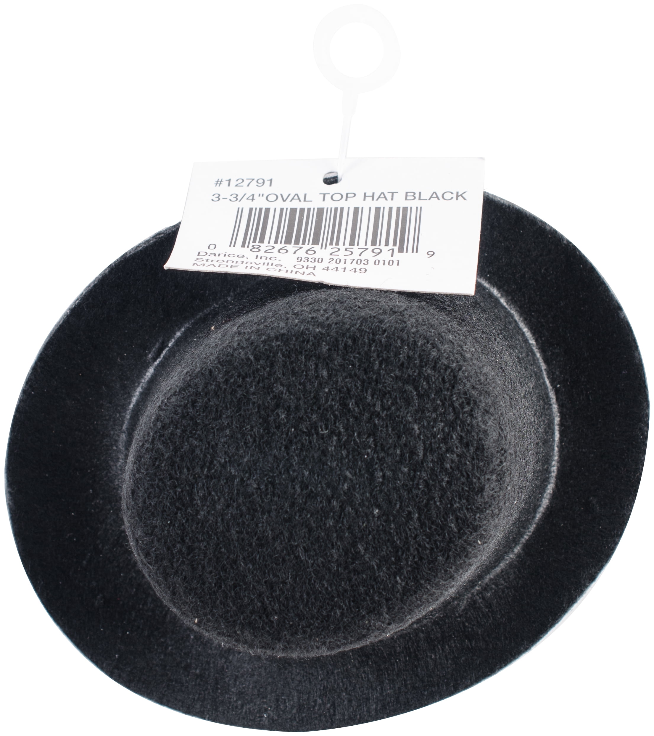 Darice Stiffened Felt Top Hat, Black - Walmart.com
