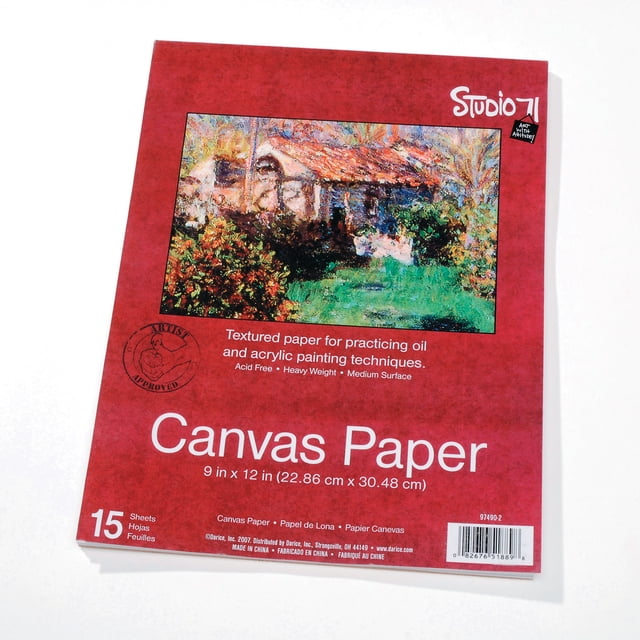 Darice Studio 71 Canvas Paper Pad, 9 x 12 Inches - Walmart Business ...