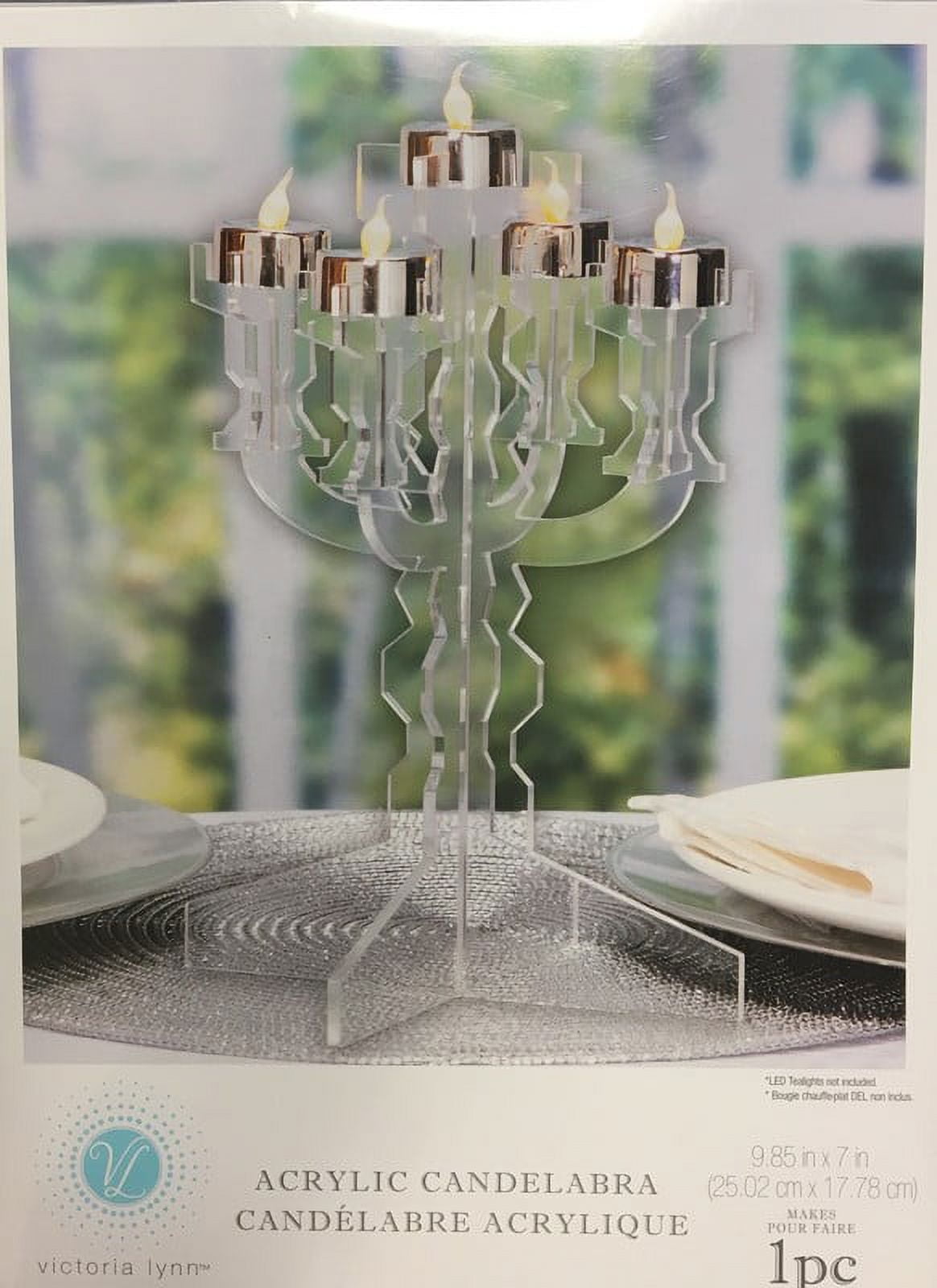 Darice Tea Light Acrlic Candlelabra 9.85X7 Inches - Walmart.com