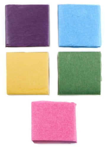 Darice Tissue Paper Bold YYF14 Colors, 1.4 x 1.4 inch Squares, Assorted ...