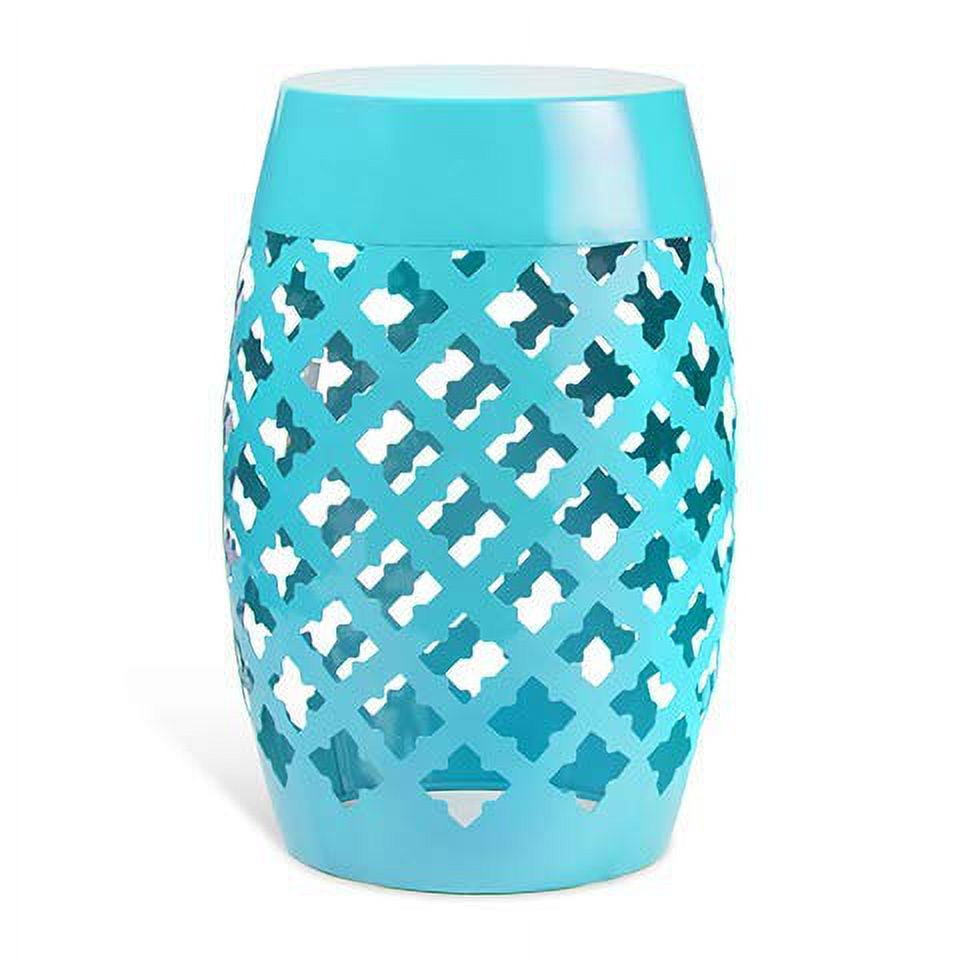 Darice Turquoise Metal Garden Stool, 18.25 inches - Walmart.com