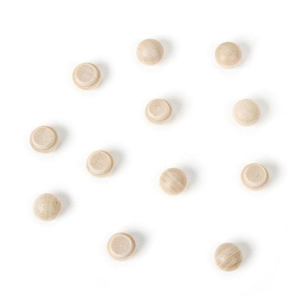 Darice Unfinished, Wood Furniture Buttons, 0.5 x 0.25 Inches, 18 Pack ... Darice Unfinished, Wood Furniture Buttons, 0.5 x 0.25 Inches, 18 Pack ...