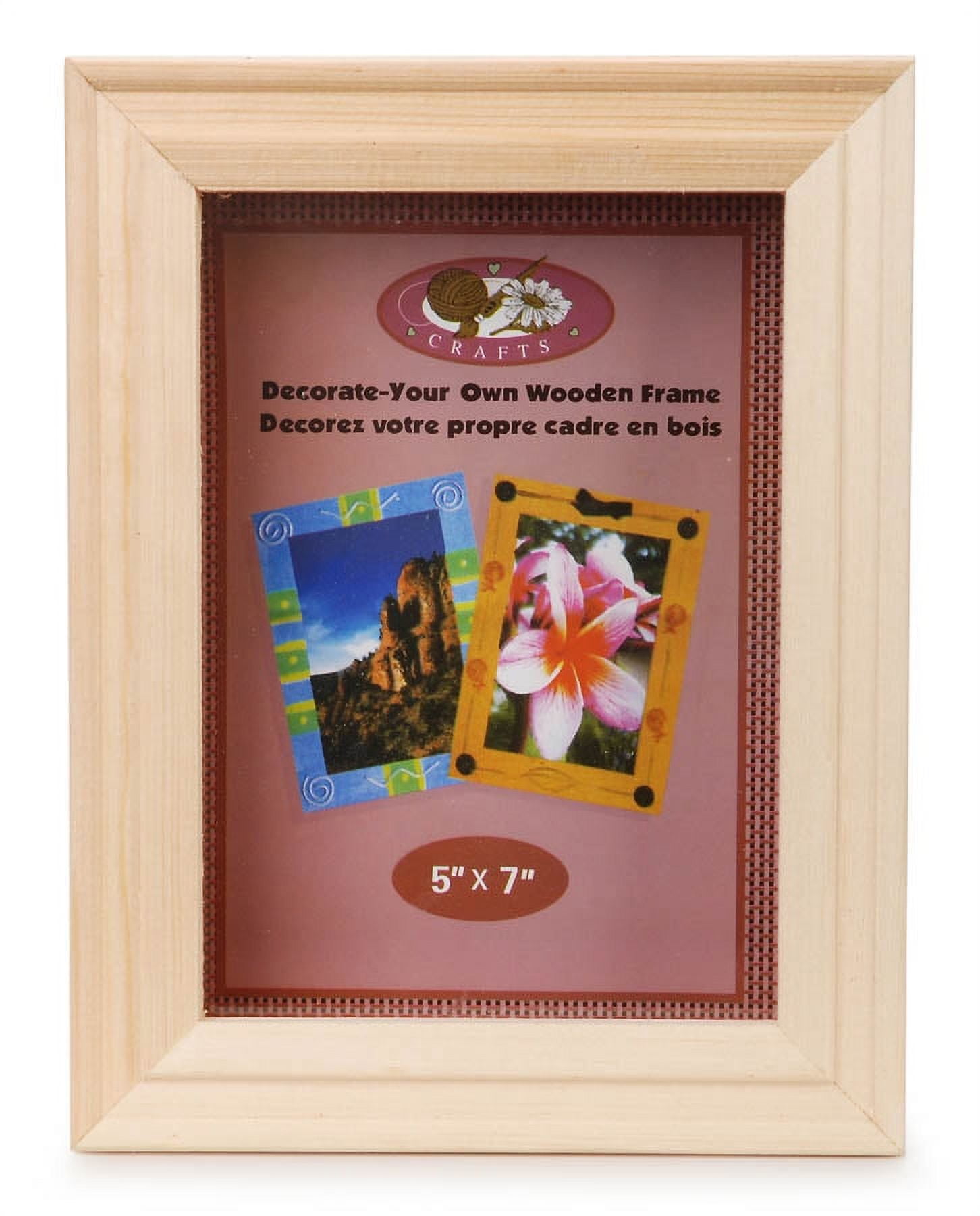 Darice Unfinished Wooden Shadow Box: 5 x 7 Inches - Walmart.com