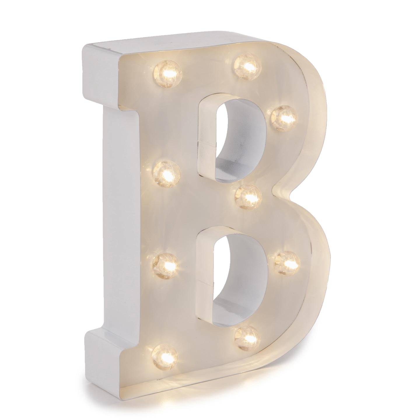Darice White Light Up Marquee Letter B, 9.875 inches - Walmart.com