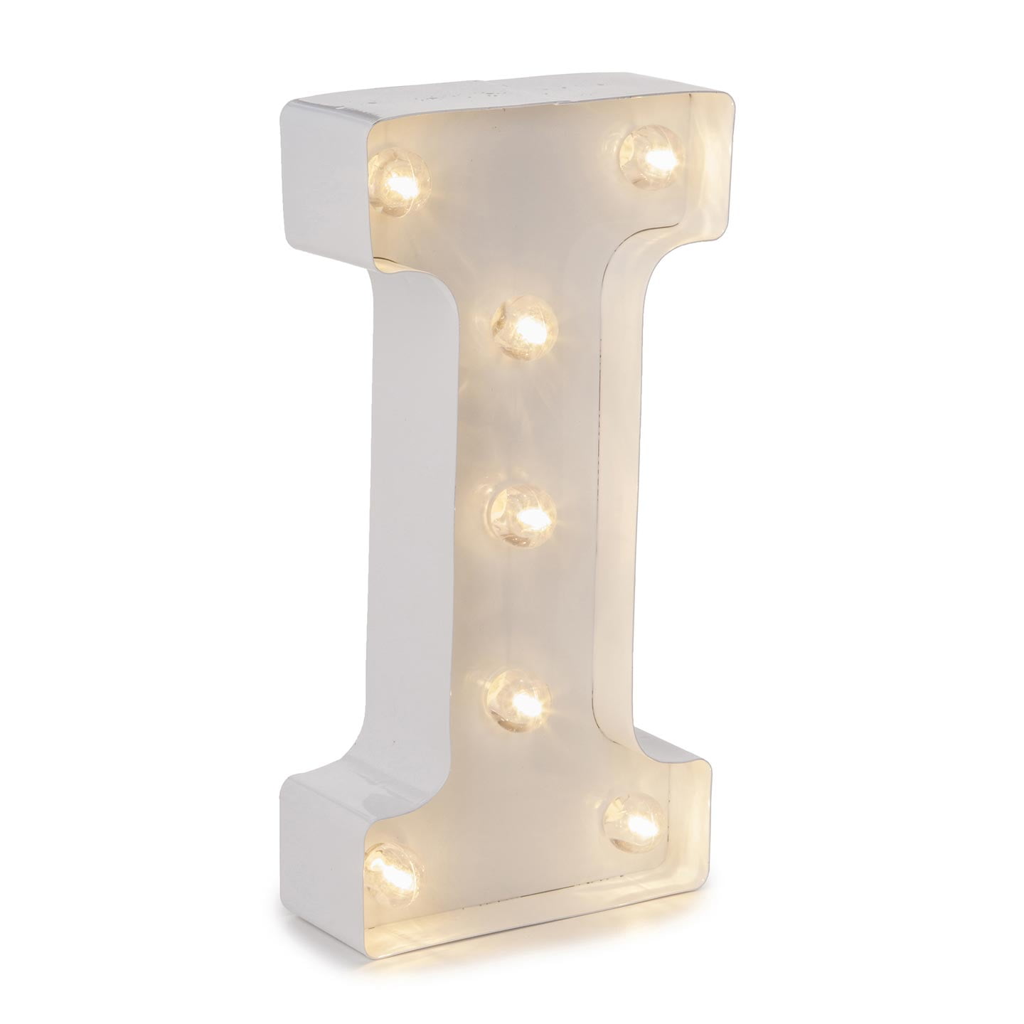Darice White Light Up Marquee Letter I, 9.875 inches - Walmart.com