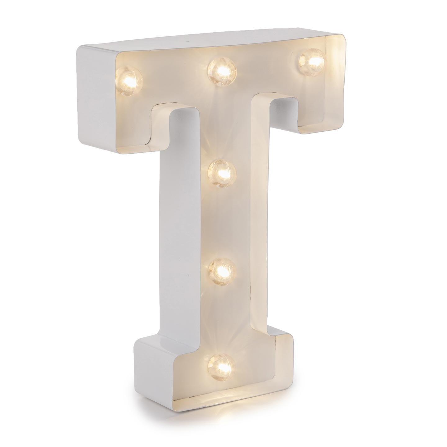 Darice White Light Up Marquee Letter T, 9.875 inches - Walmart.com