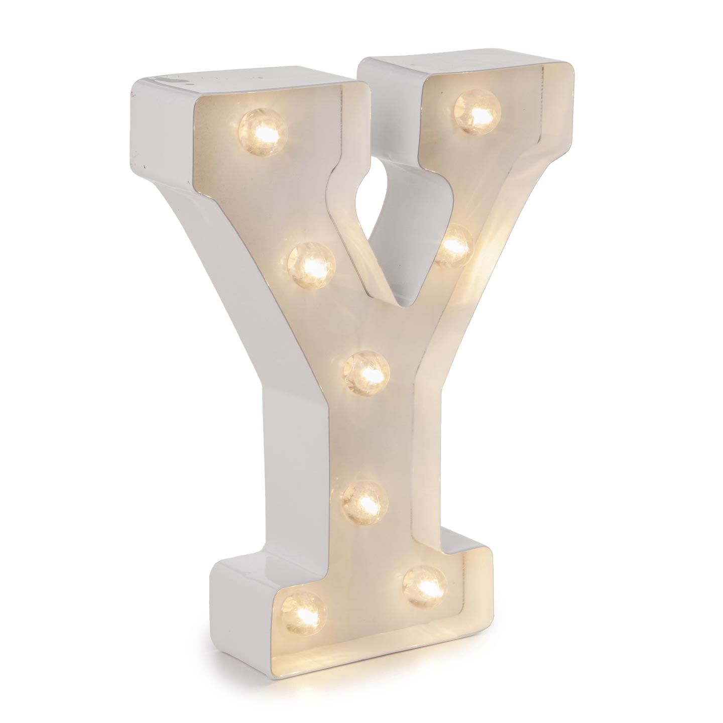 Darice White Light Up Marquee Letter Y, 9.875 inches - Walmart.com