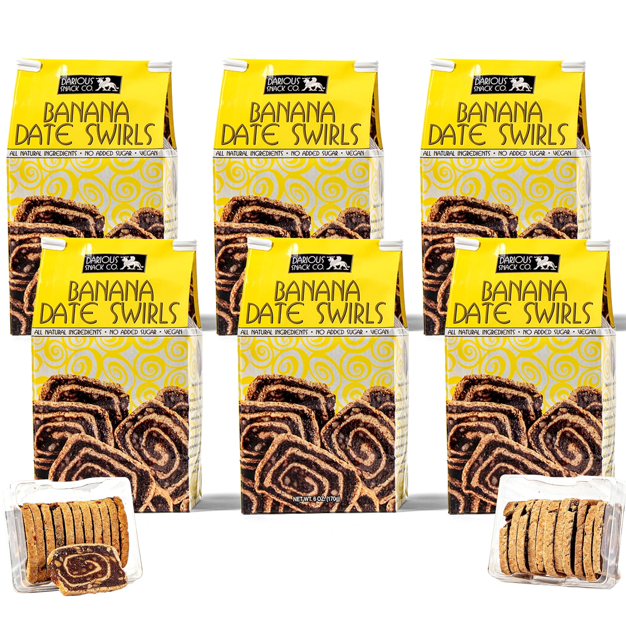 Darious Snack Co. Vegan Banana Date Swirls for Coffee & Tea Treat ...