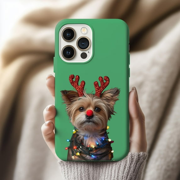 Morkie Dog Phone Case Winter Pup Art Gift for iPhone 17 through 11 Pro ...