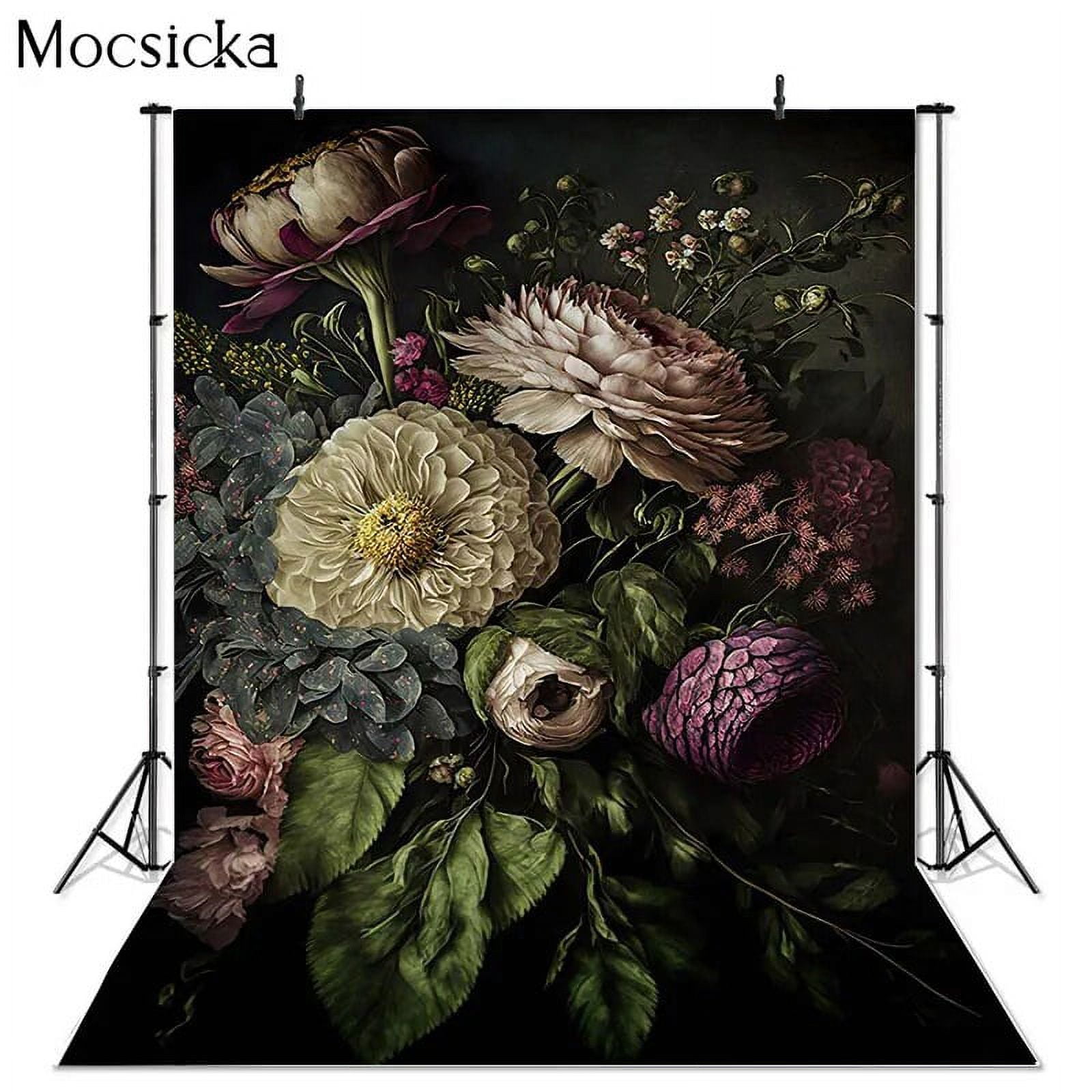 Dark Abstract Floral Photography Background Adult Art Portrait Backdrop ...