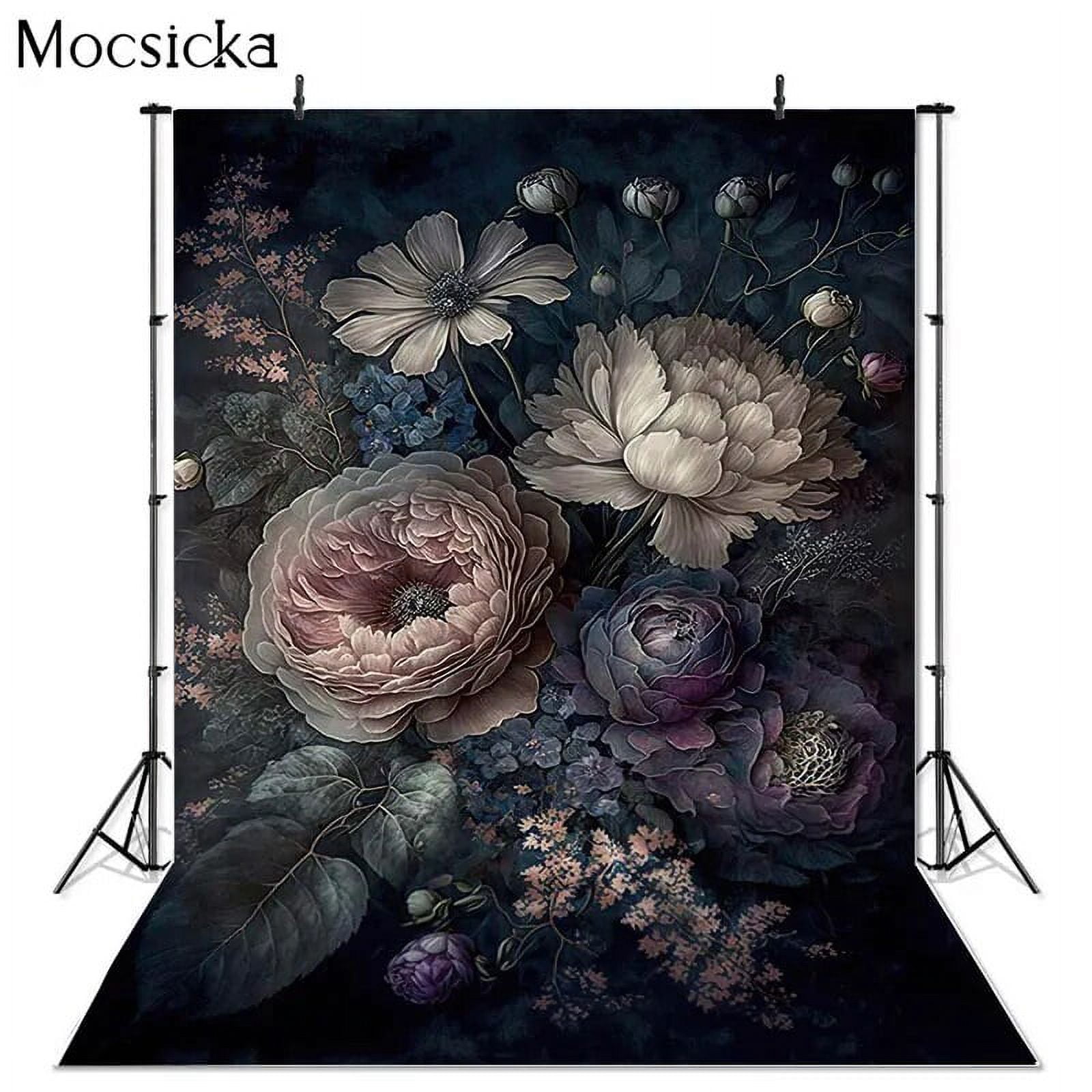 Dark Abstract Floral Photography Background Adult Art Portrait Backdrop ...