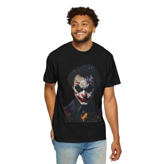 Dark Abstract Painted Clown Face, Gritty Gothic Horror Style Scary ...