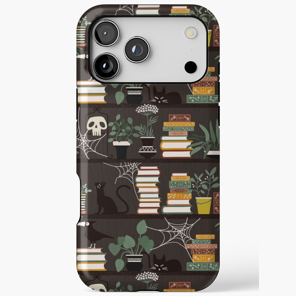 Dark Academia Aesthetic Moody Library Compatible Phone Case for iPhone ...