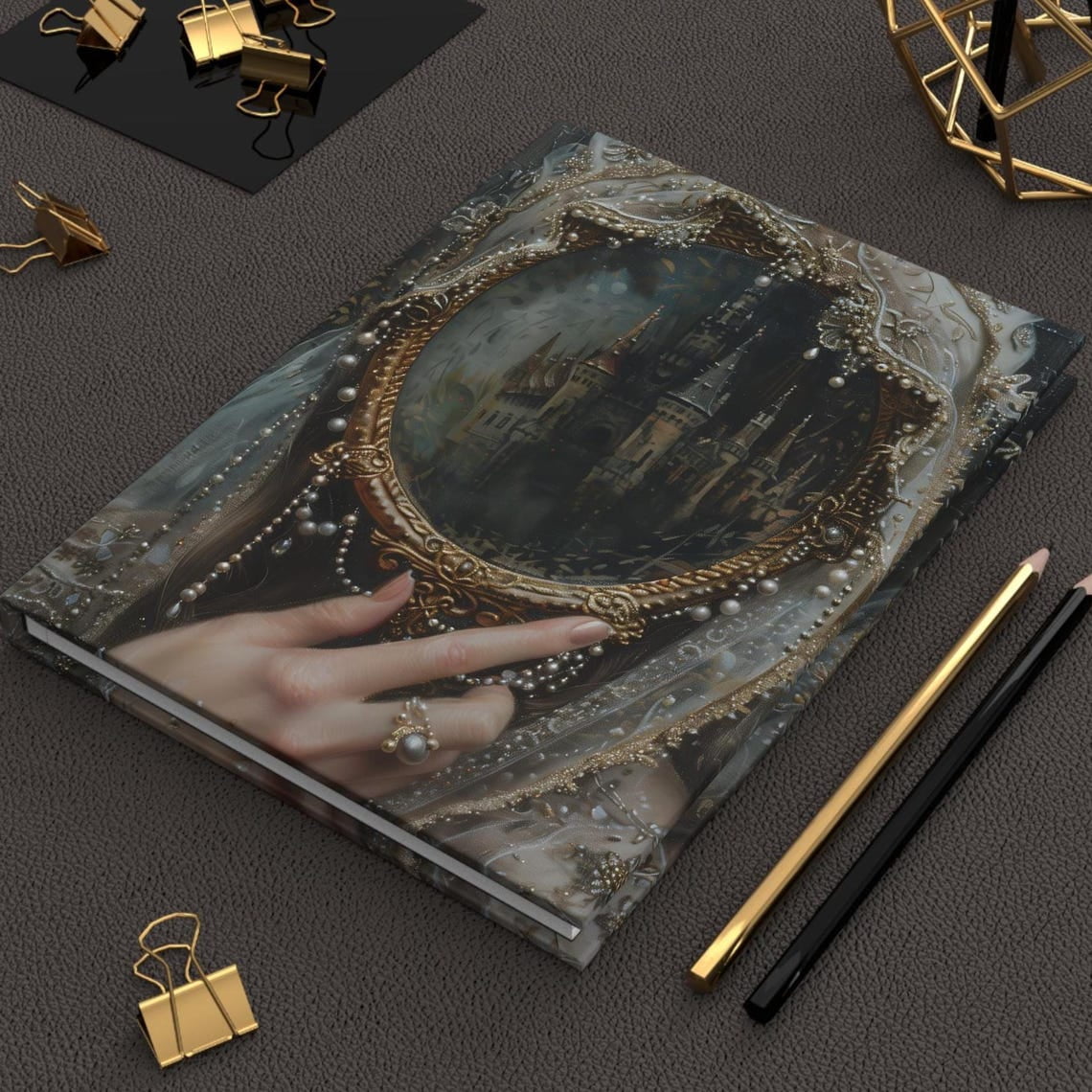 Dark Academia Aesthetic Notebook, Vintage Style Hardcover Journal, Dark ...