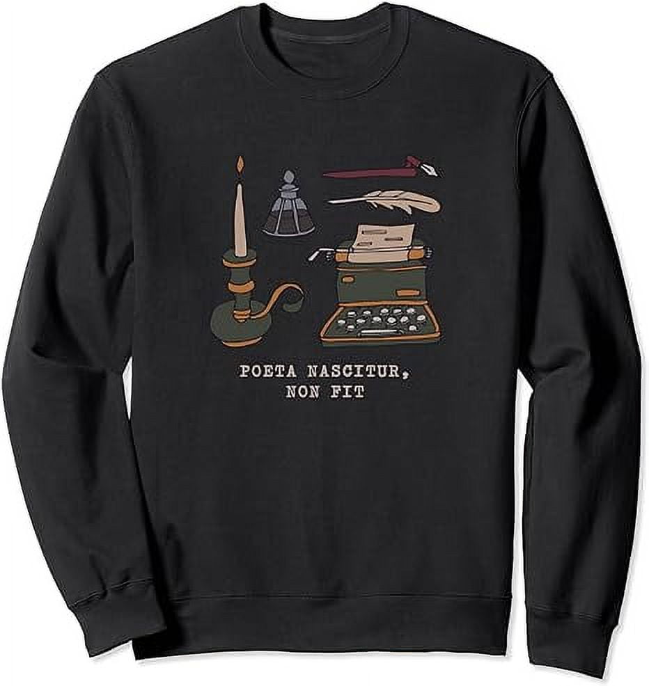Dark Academia Aesthetic Quote Poeta Nascitur, Non Fit Sweatshirt ...