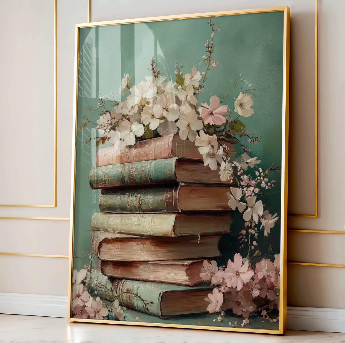 Dark Academia Art, Vintage Book Wall Art, Cottagecore Reading Nook ...