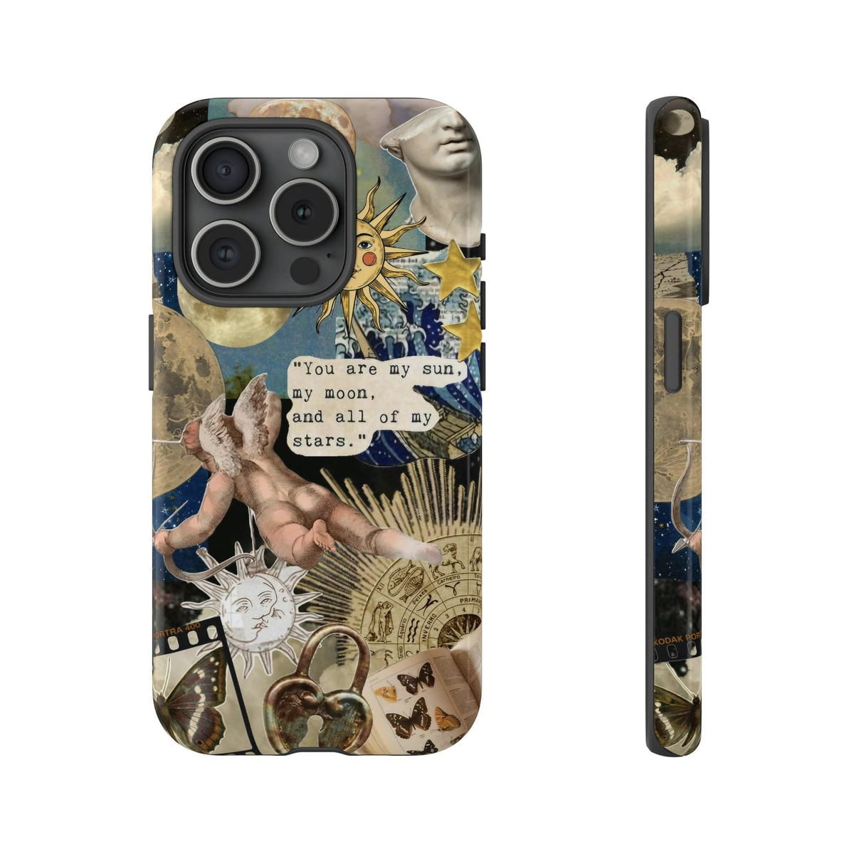 Dark Academia Celestial Astronomy Phone Case with iPhone 17 to 11 Pro ...