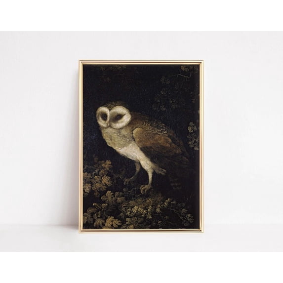 Dark Academia Decor Wall Art Moody Vintage Decorations Gothic Home Owl ...