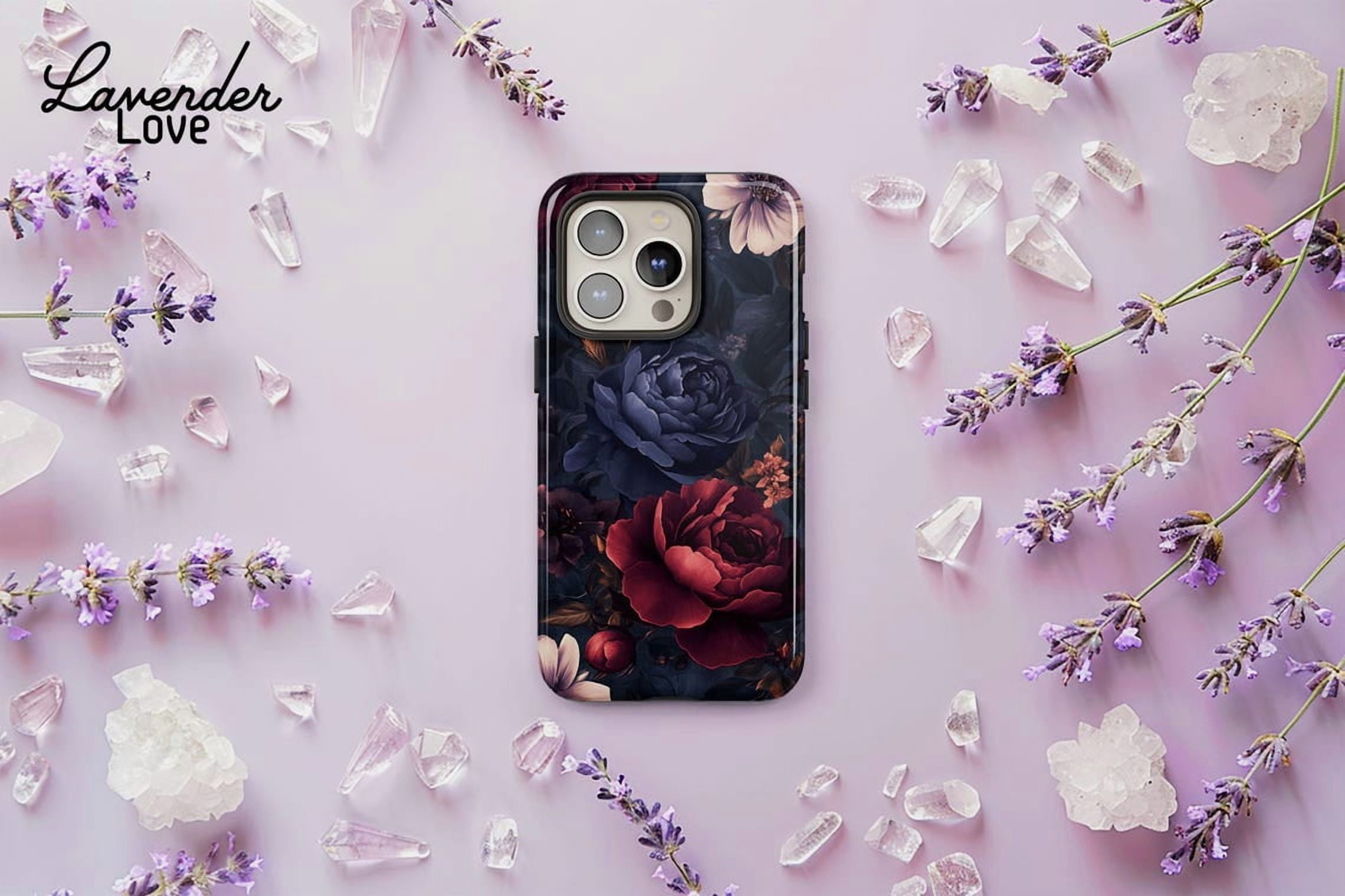 Dark Academia Fall Floral Case Compatible with iPhone 11 through 17 Pro ...