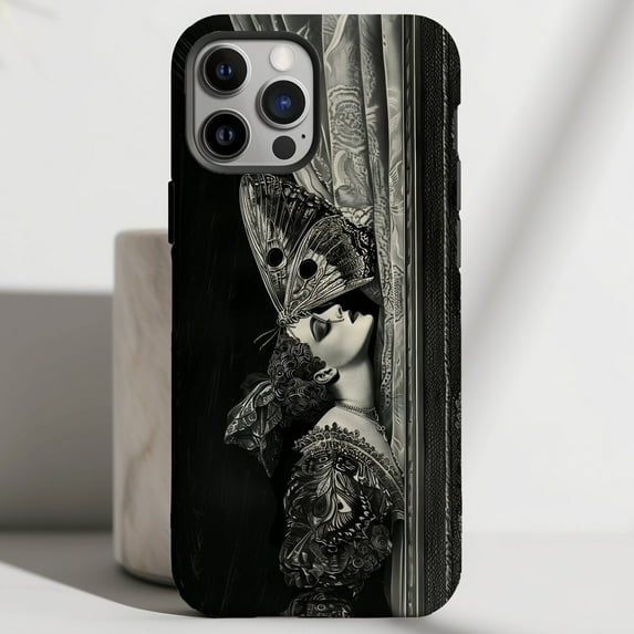 Dark Academia Gothic Victorian Art Deco Phone Case with iPhone 17 to 11 ...