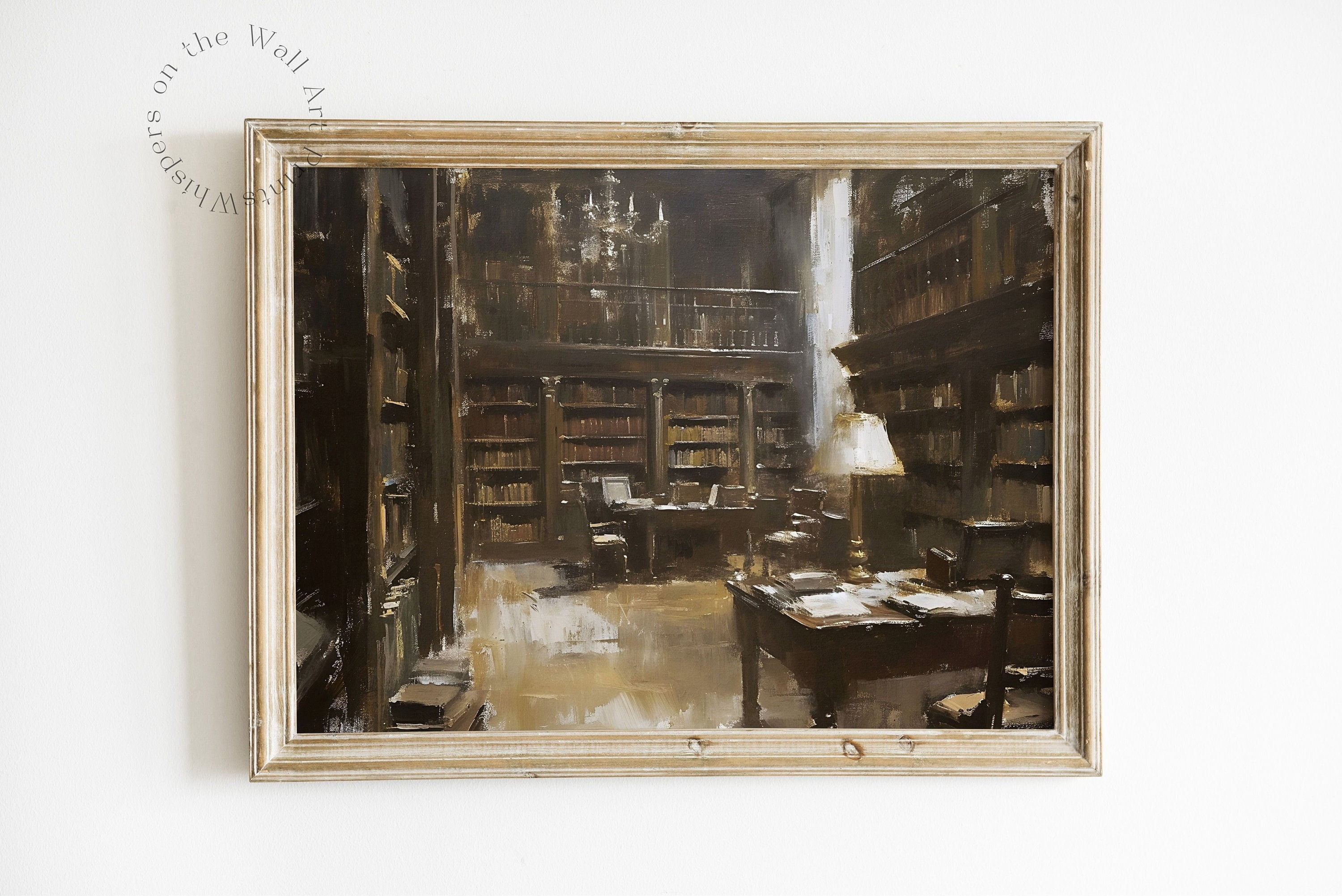 Dark Academia Library Print Book Still Life Print Wall Art Vintage ...
