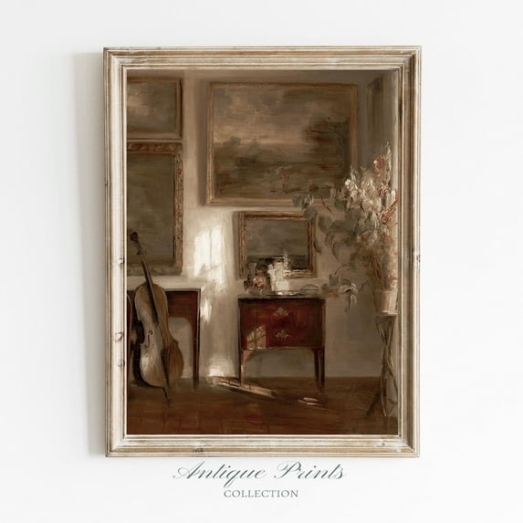 Dark Academia, Moody Farmhouse Wall Art, European, Home Decor UNFRAMED ...