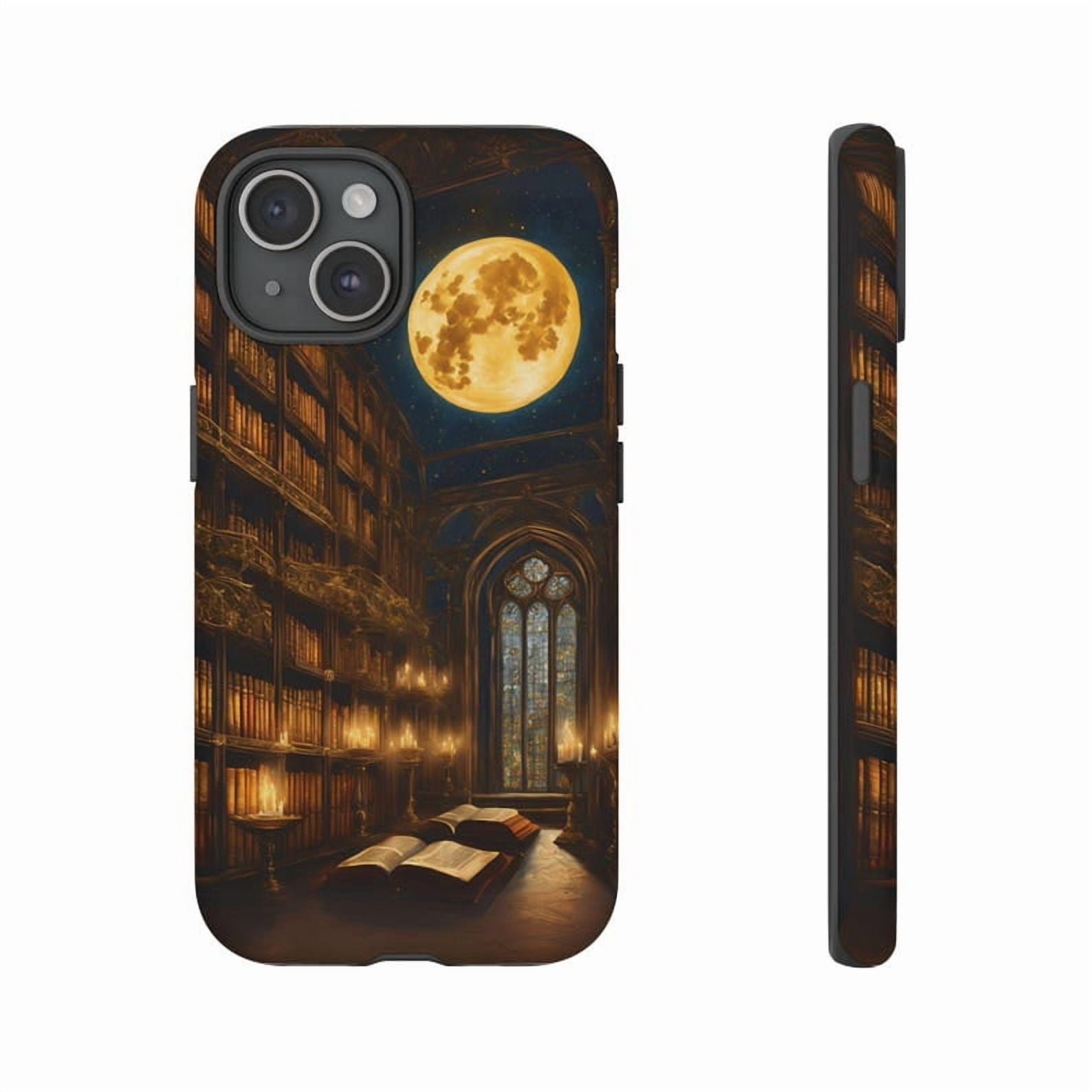Dark Academia Phone Case for iPhone 11 to 16 Vintage Library Book Lover ...