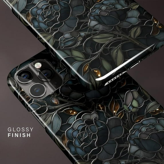 Dark Academia Stained Glass Mosaic Flower Phone Case Gift for Her 11 12 ...