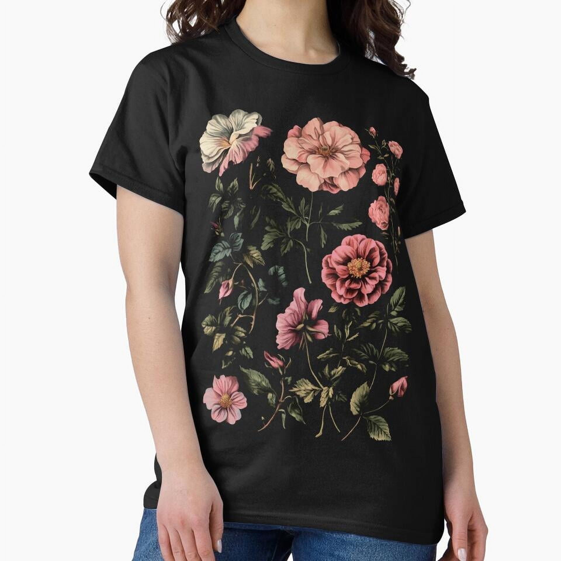 Dark Academia Victorian Roses Gothic Aesthetic H43084 T-Shirt, for Men ...