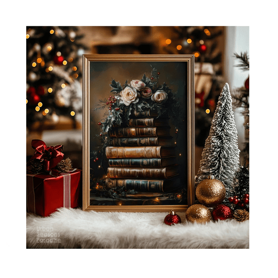 Dark Academia Vintage Book Wall Art Vintage Book Decorative Print ...