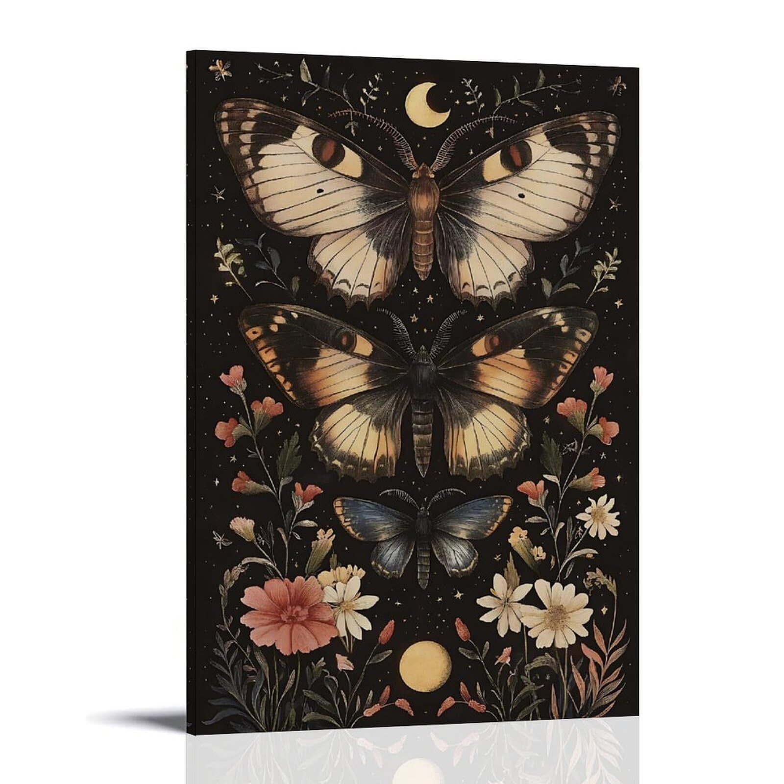 Dark Academia Wall Art Gothic Prints Botanical Prints Moths Dark Art ...