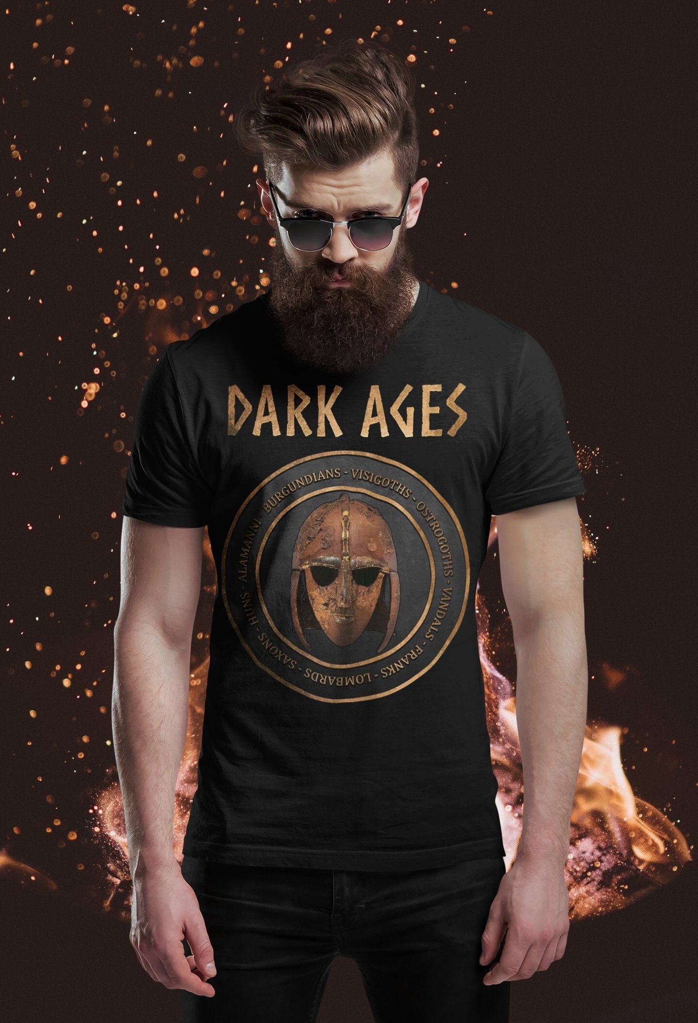 Dark Ages Barbarian Kingdoms and Tribes - Dark Ages History T-shirt ...