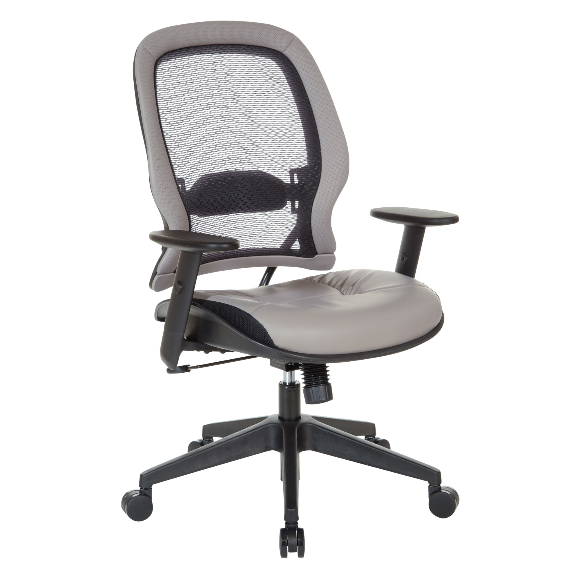 Dark Air Grid Back Managers Office Chair with Dillon Stratus Gray ...