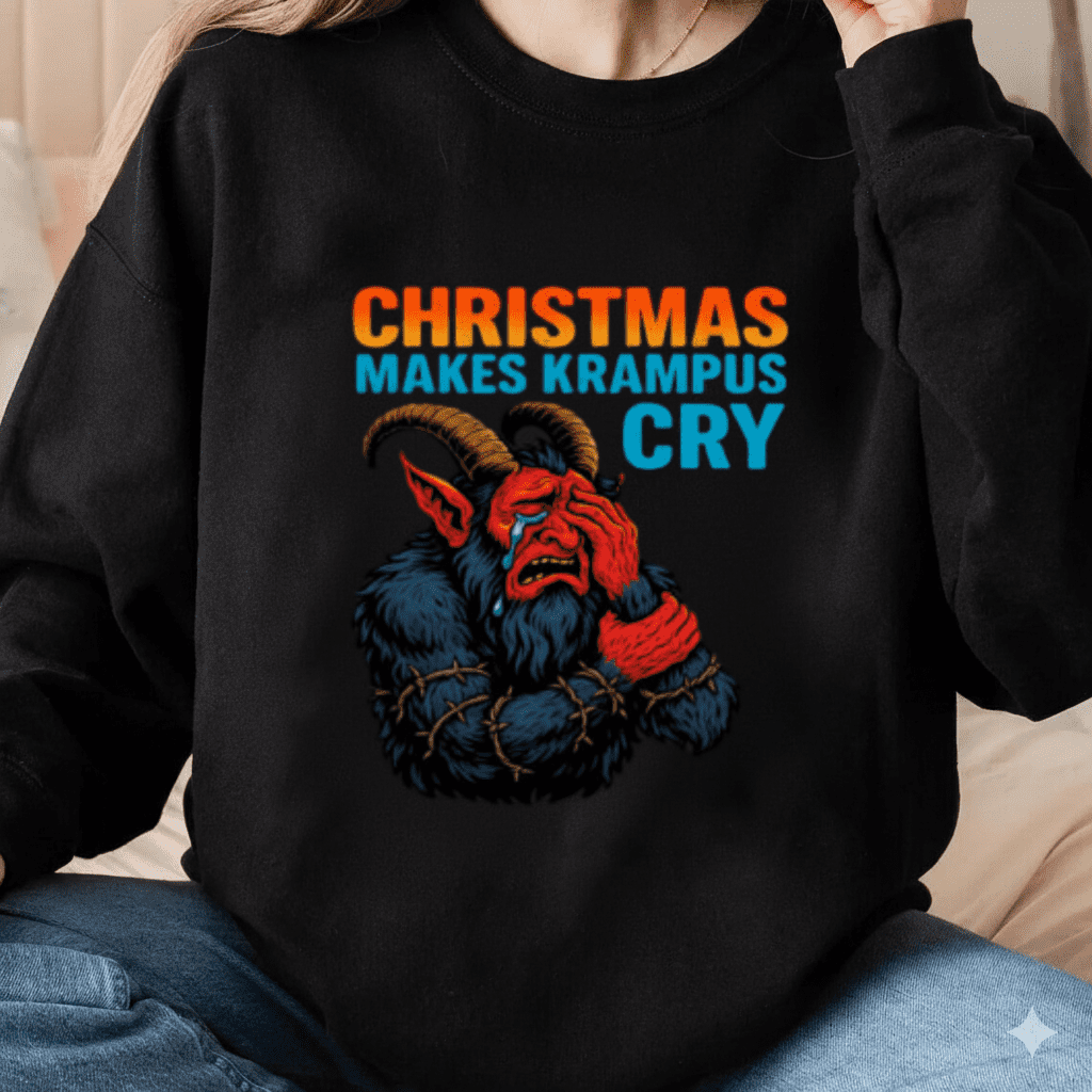 Dark Alternative Christmas Winter Glow Emo Goth Retro Art Sweatshirt ...