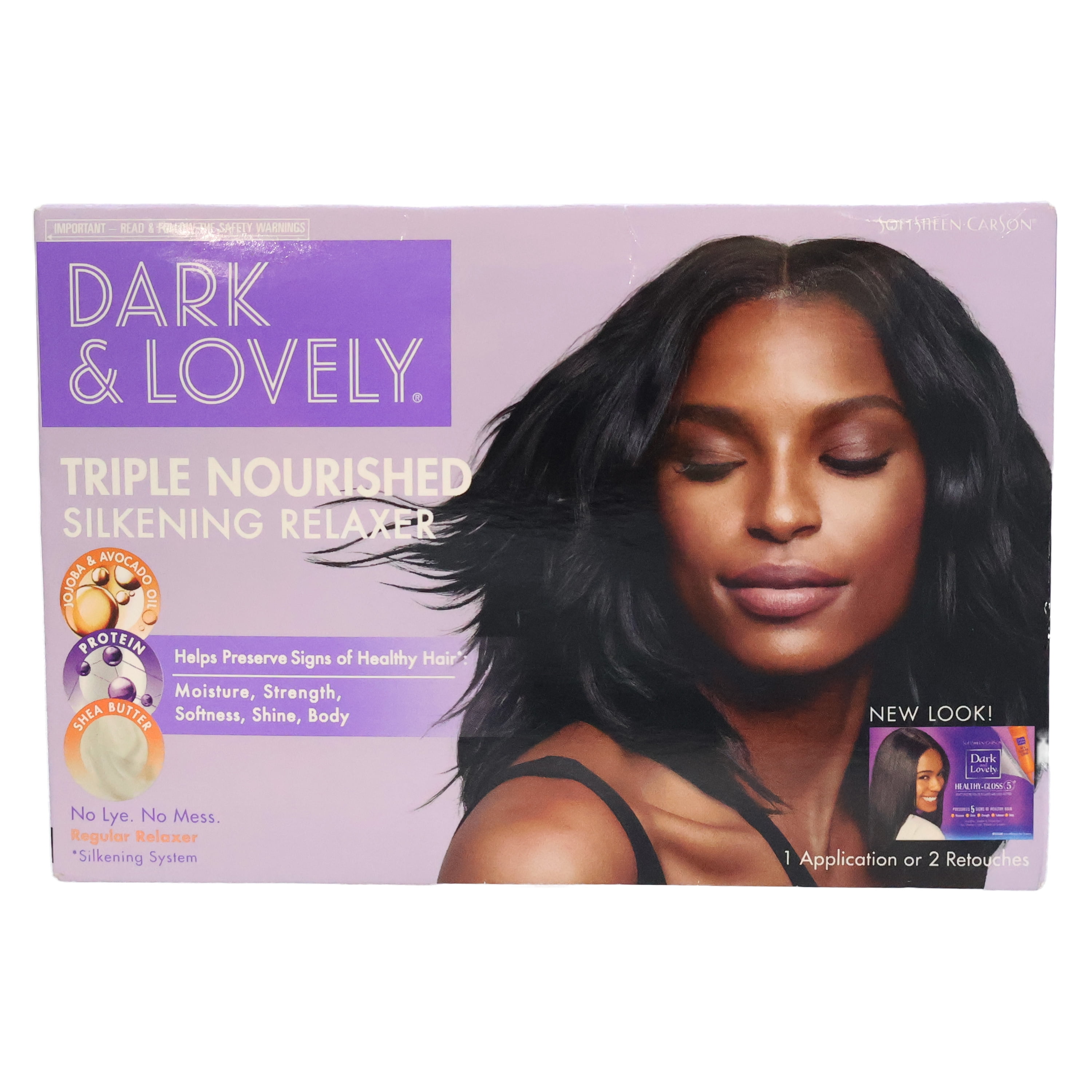 Dark And Lovely Healthy Gloss Relaxer Nolye Regular, Pack of 6 ...