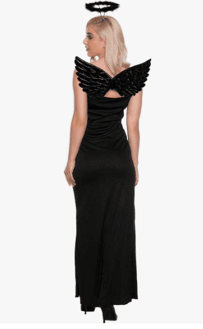 Dark Angel Set - 2 Pieces - Black - Shiny - Costume Accessory - Adult Teen - Walmart.com