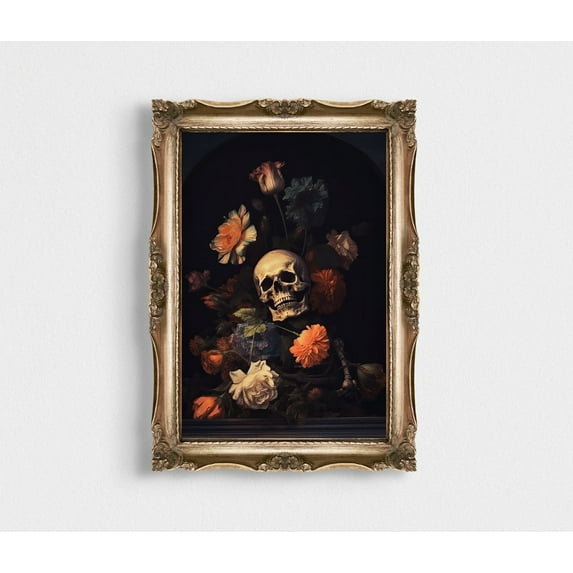 Dark Art, Gothic Home Decor, Oddities And Curiosities, Skeleton Poster ...