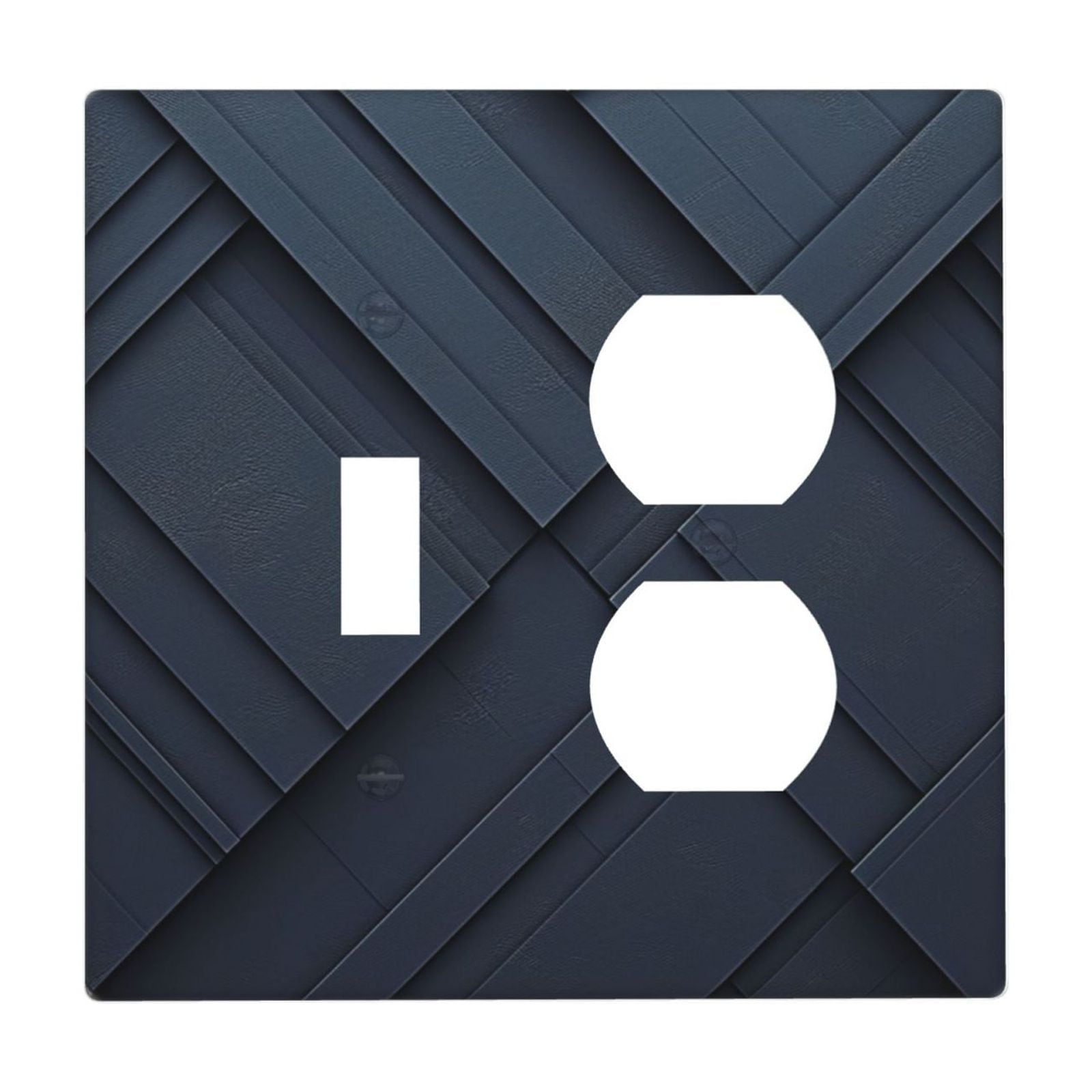 Dark Black Pattern Light Switch Cover Decorative Switch Plates and ...