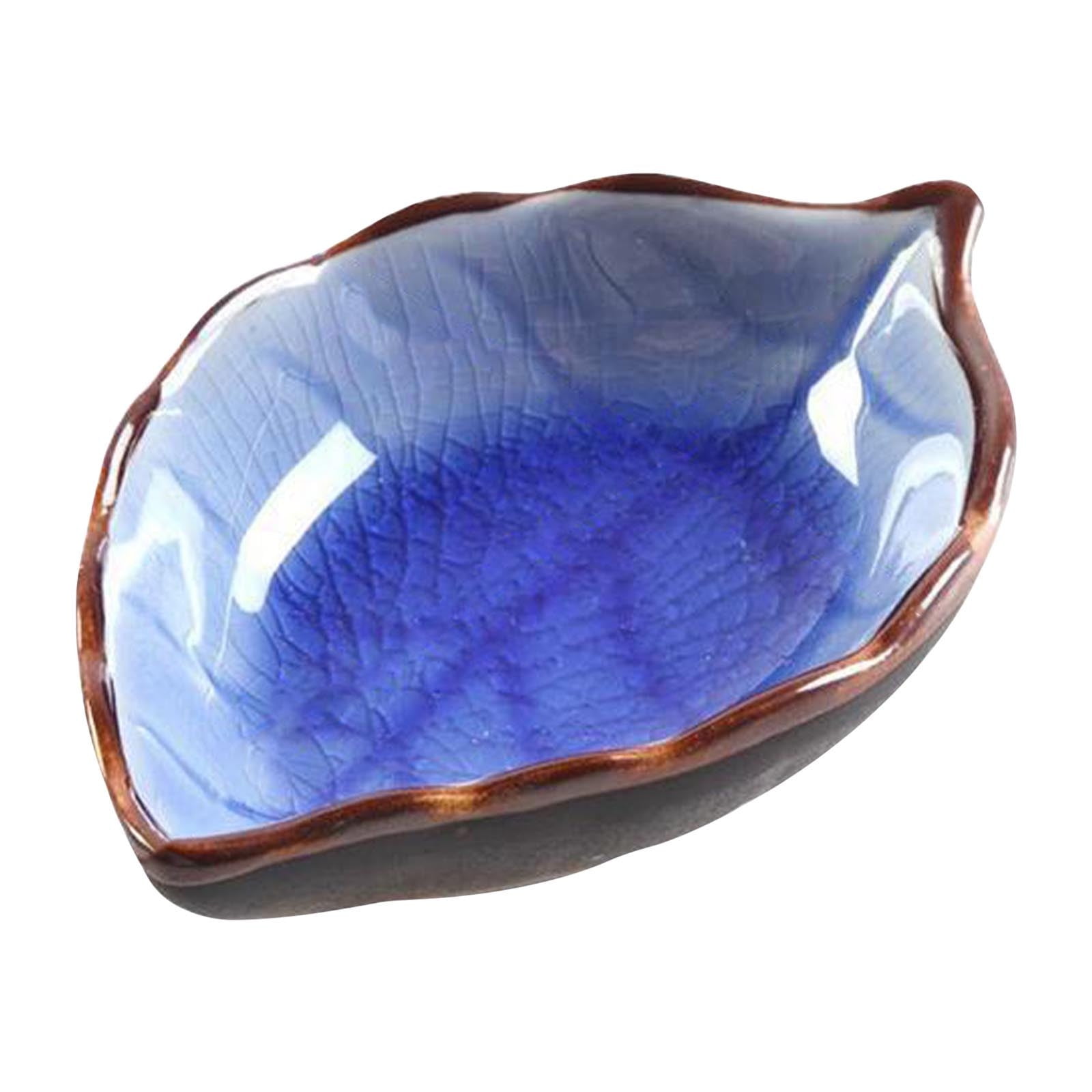 Dark Blue 2 Piece Ceramic Mini Dish Set - Japanese Style Condiment ...